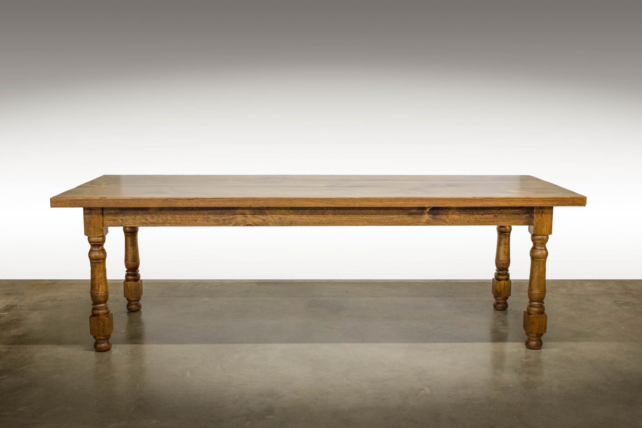 Gun Barrel Dining Table with 4″ Post | Adams Furniture